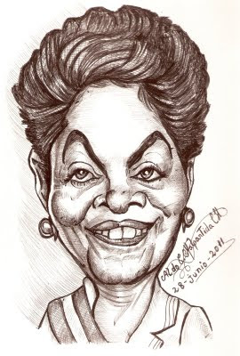 Aldo Dibujo Pintura y Artes: Caricatura de Dilma Rousseff, Presidenta ...