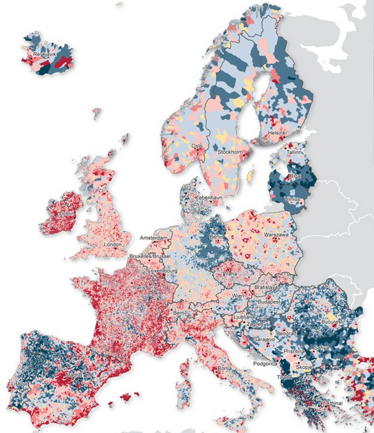 Statistics Data Literacy: An Incredibly Detailed Map of Europe's ...