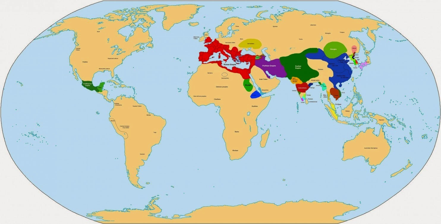 A political map of the world (200 AD) - Vivid Maps
