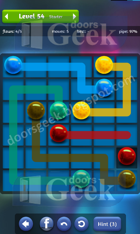 Flow Frenzy [Starter] 6x6 Level 54 ~ Doors Geek