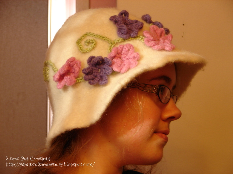 Modern Day Rapunzel: Felted Flower Hat