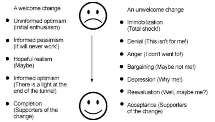 Livin' it happy, livin' it free.: Emotional Cycle of Change (ECC)