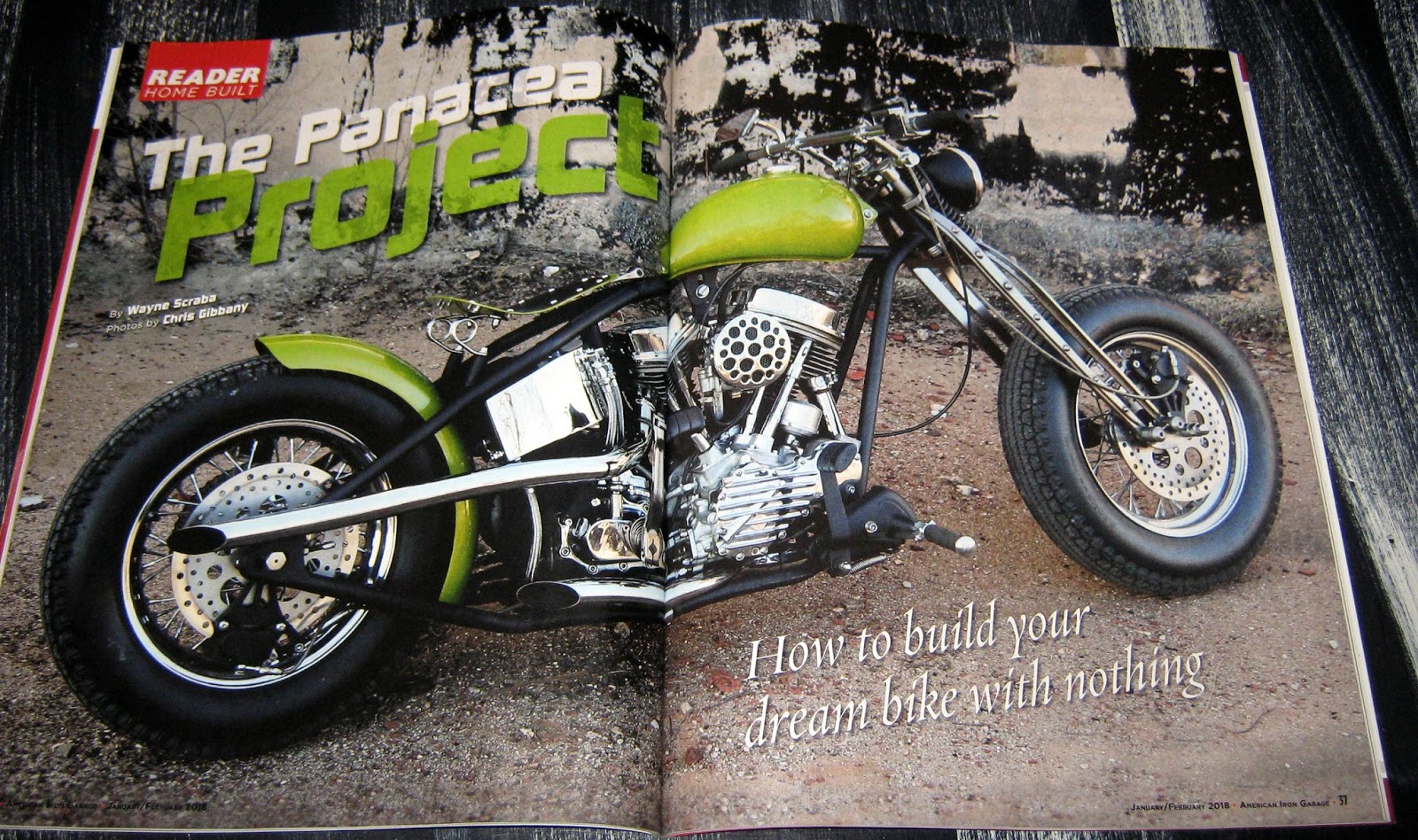 OLD IRON NEVER DIES~~~~~~~~~~~~~~~~~~: My Panhead is on the cover of Amer