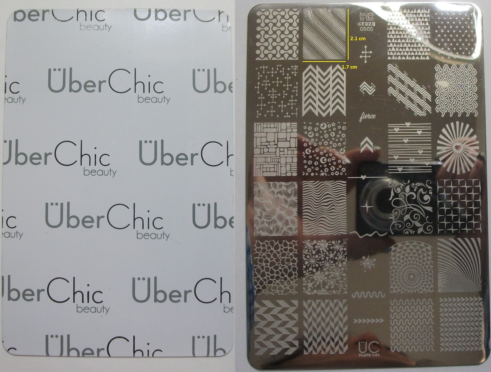 The Clockwise Nail Polish: Uber Chic Beauty 1-01 Stamping Plate Review