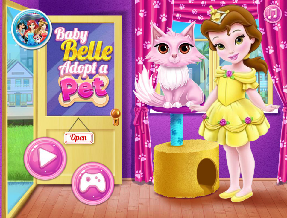 Baby Belle Adopt A Pet - Juegos Gratis Para Niños, Free Games For Kids