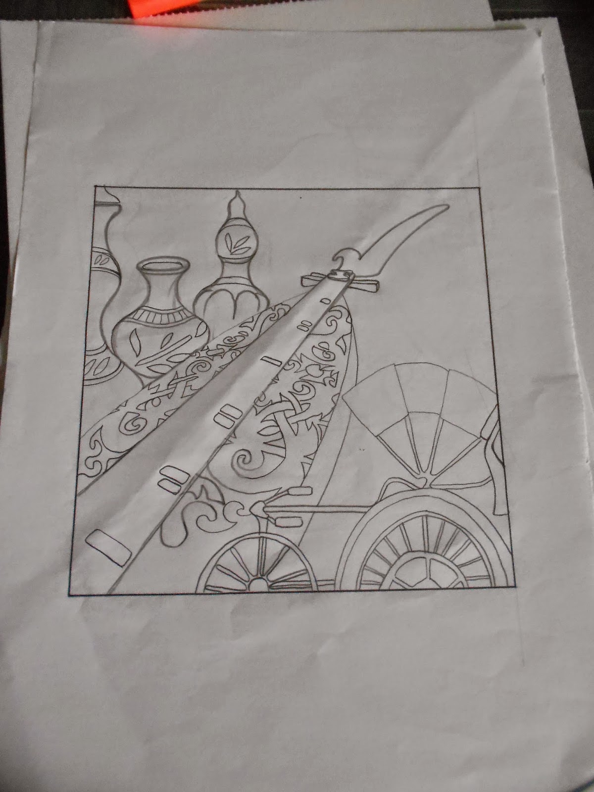 lakaran perkembangan idea pelita - Joshua Morrison