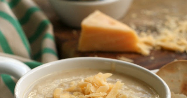 Roasted Cauliflower and Gouda Soup | The Two Bite Club