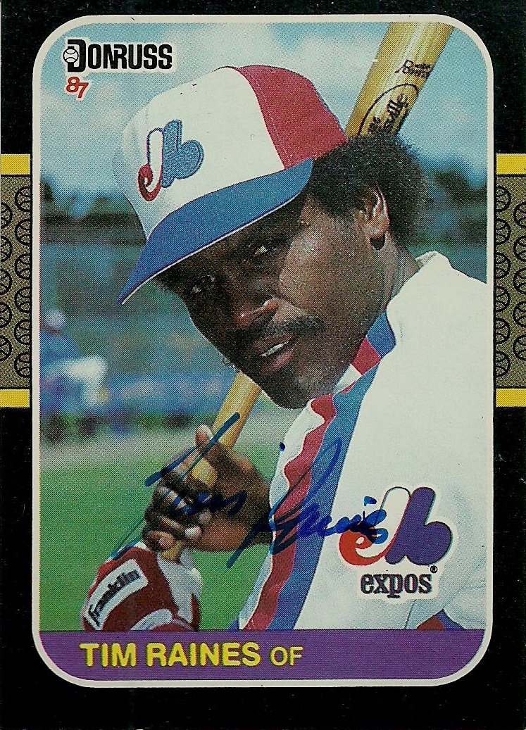Hell's Valuable Collectibles: Tim Raines Autographed Card