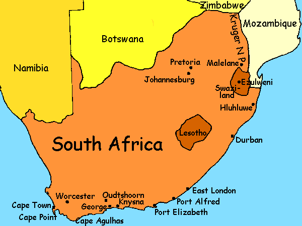 Swaziland Map South Africa