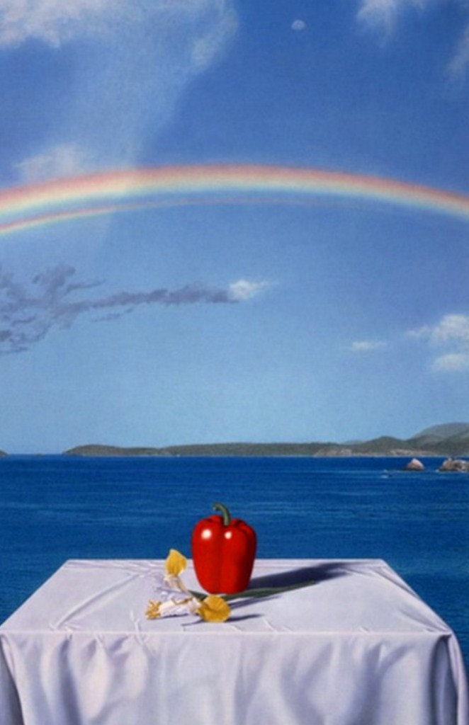 Historia y evolución de la pintura artística : Bodegón con paisaje y ...