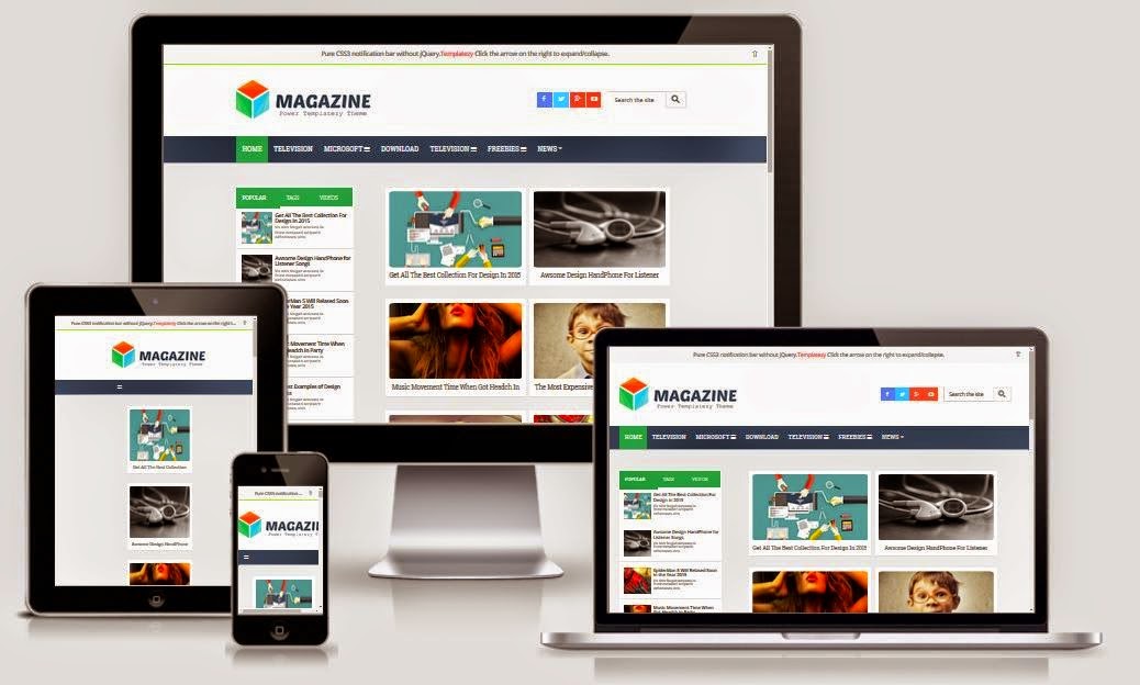 Magazine Light Blogger Template ~ Templatebloggratisfree