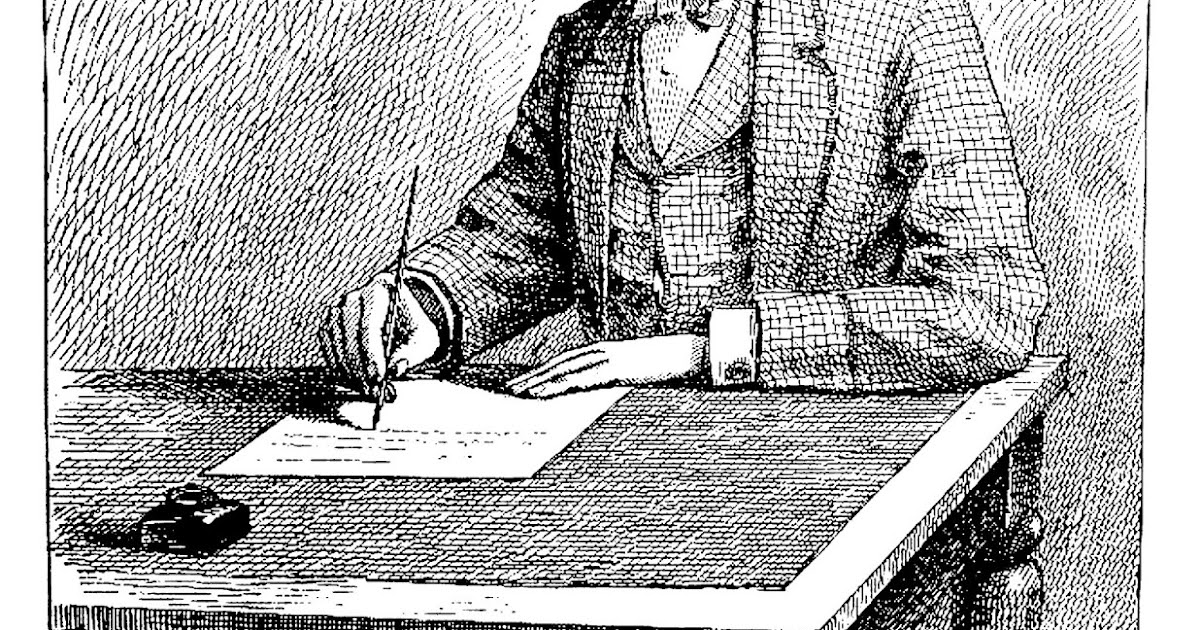 The Graphics Monarch: Antique Letter Writing Clipart Victorian Man ...