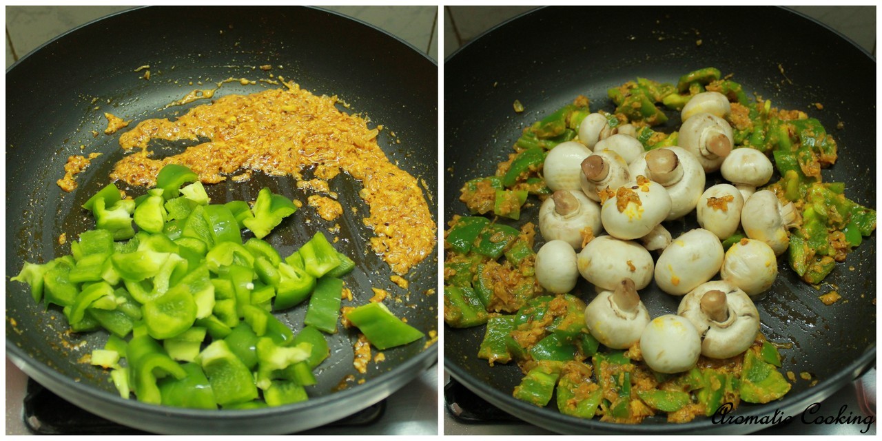 Aromatic Cooking: Mushroom Capsicum Masala