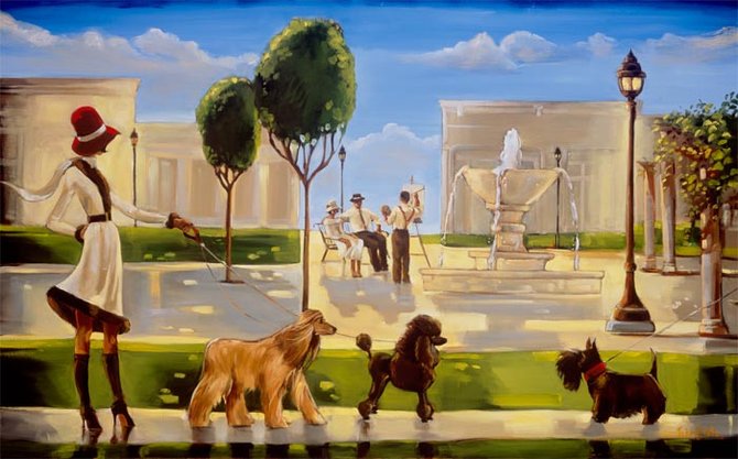 Maher Art Gallery: Trish Biddle | Fashion and Art Déco american painter