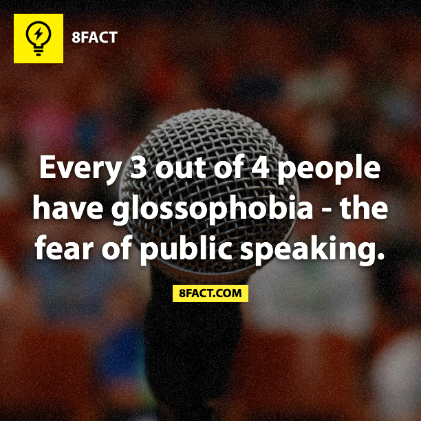 Every 3 out of 4 people have glossophobia - the fear of public speaking ...