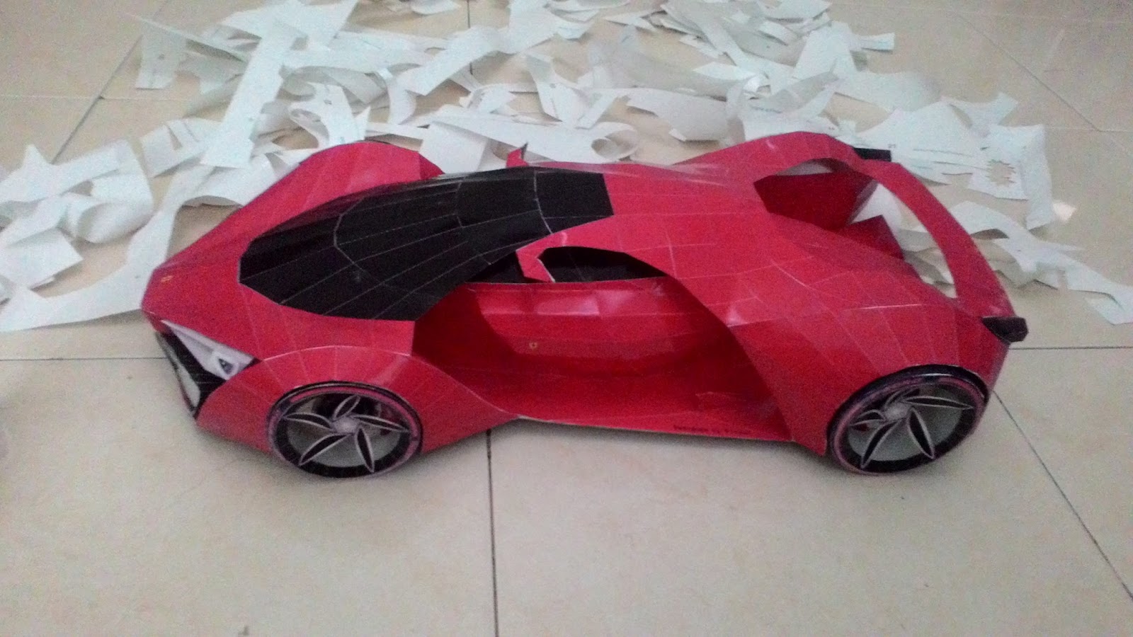 omak creative: FERRARI F80 CONCEPT DIY PAPERCRAFT