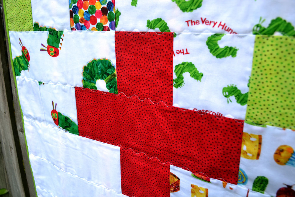 gemini stitches: Very Hungry Caterpillar quilt