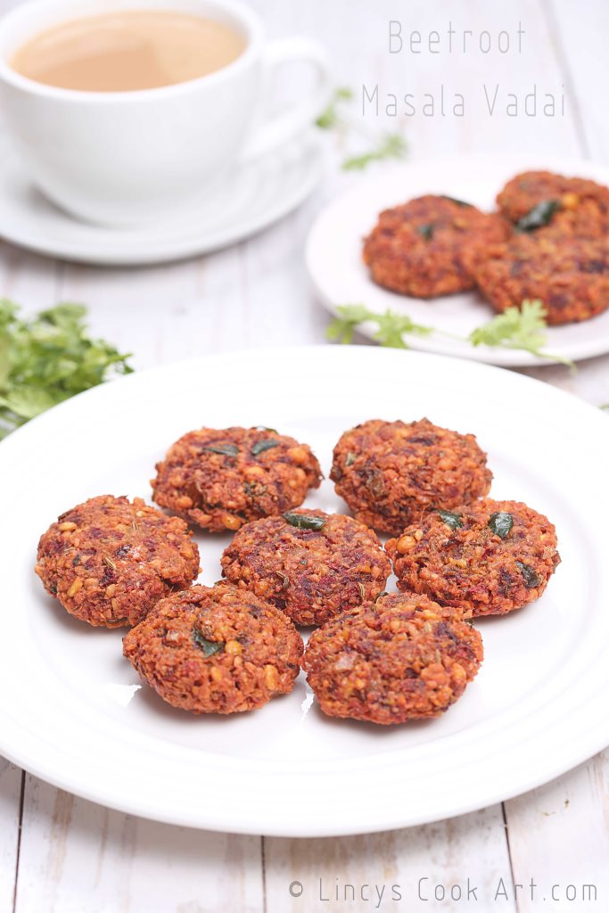 Beetroot Masala Vadai ~ Lincy's Cook Art