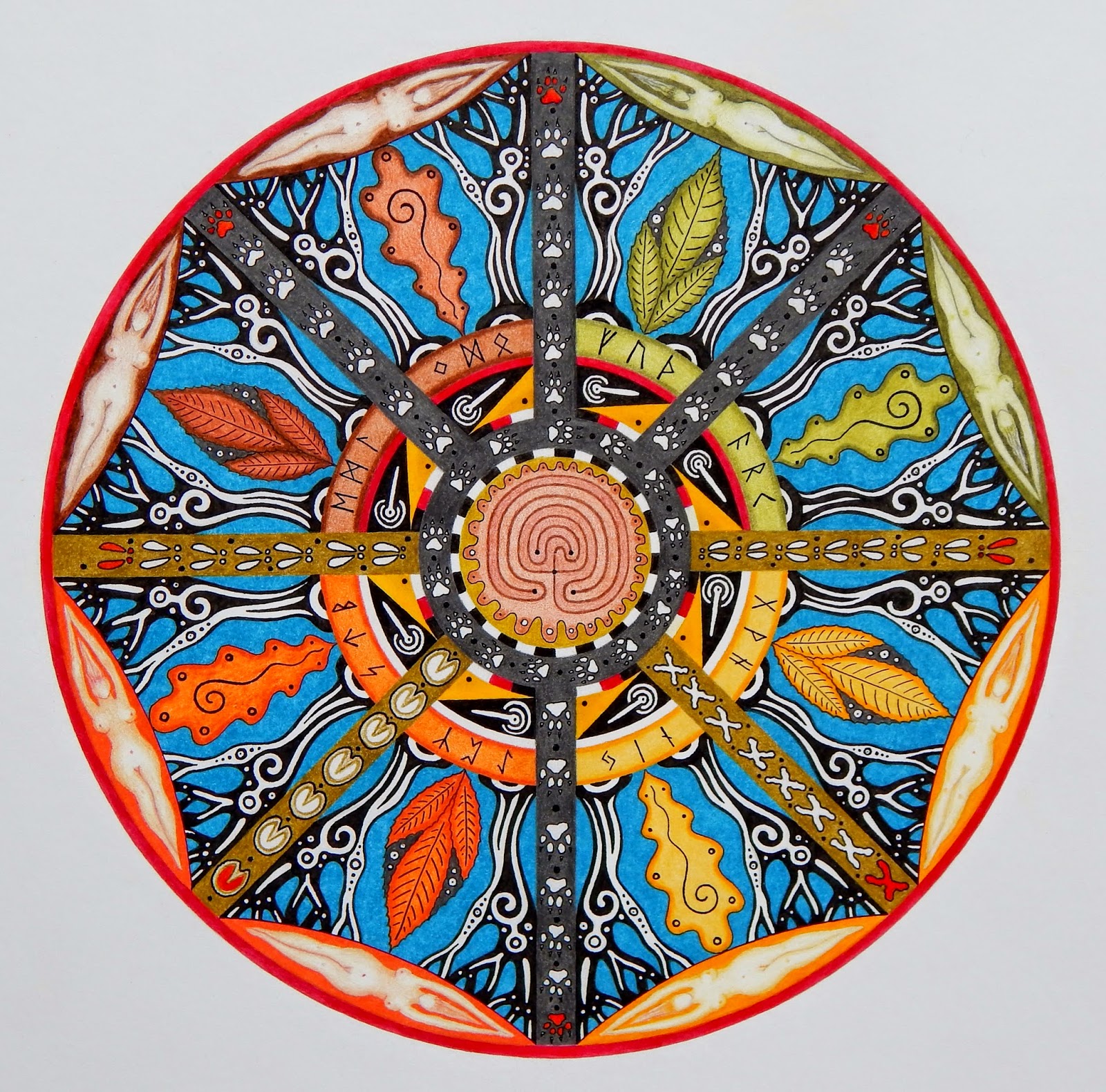 ENCHANTED-ART - Pyrography and Illustration: Mandala Design - 'Mandala ...