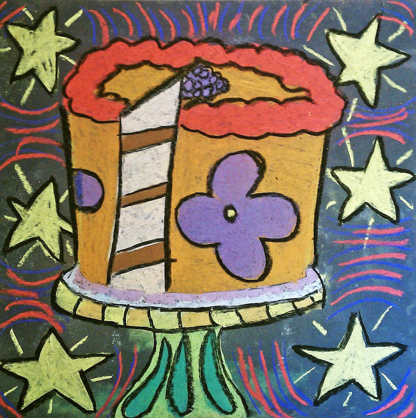 WE (heart) Art: Chalk Pastel Cakes (6th Grade)