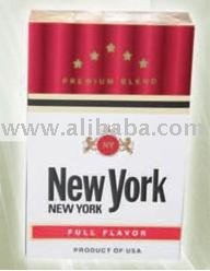 Tobacco Packets: New York cigarettes from USA