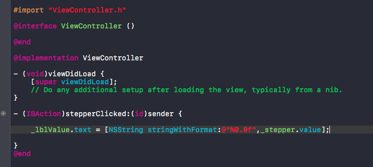 Quick Guide for iOS Development (Objective-C & Swift): How to implement Stepper control in iOS ...