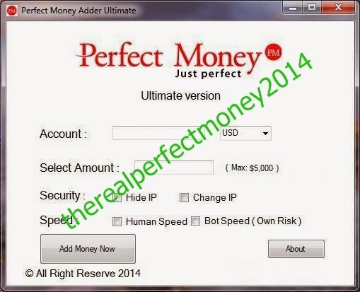 PERFECT MONEY ADDER - UPDATED APRIL 2014 WITH PROOF OF PERFORMANCE 100% ...