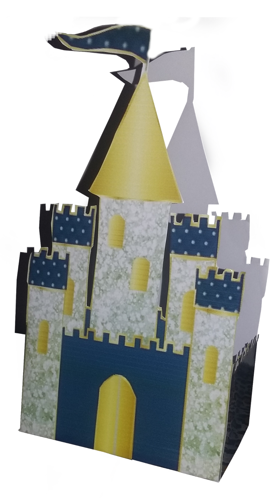 FBL arte digital: Molde caixa castelo cortar e montar