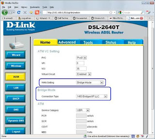 Setting Modem ADSL menjadi Bridge Mode