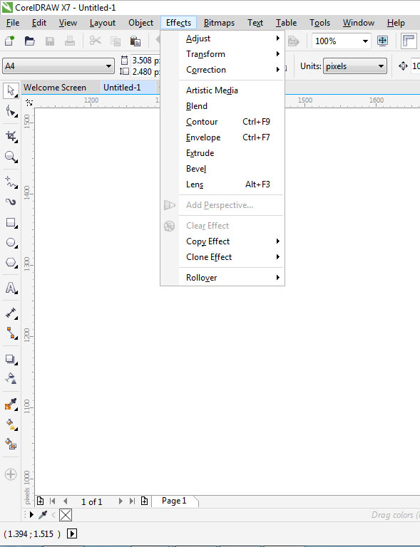 Main Menu Bar CorelDraw #1 - Pendidikan Tanpa Batas