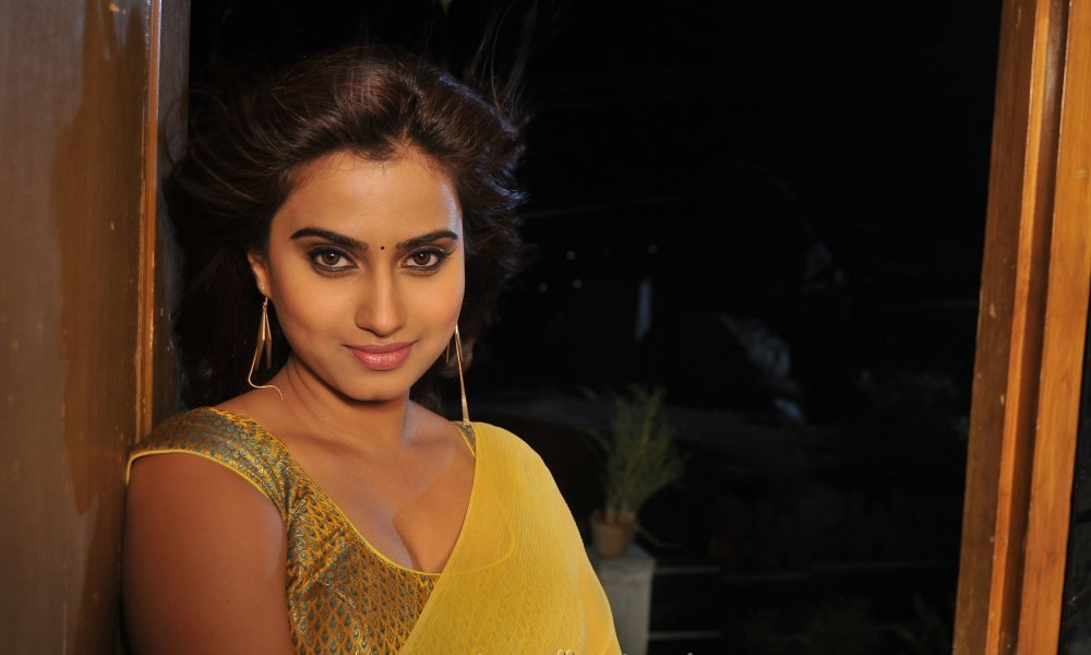 Dimple Chopade Yellow Saree Hot Photos