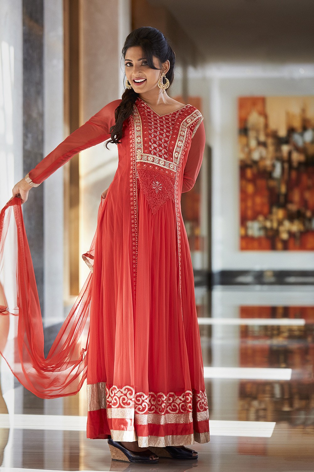 Kamna Ranawat half saree stills - South Indian Actress