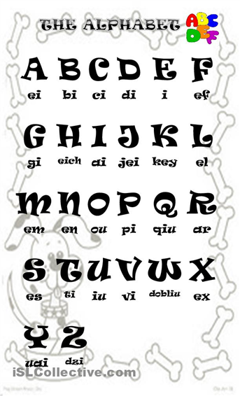 IN SITU LEVEL 1: THE ALPHABET AND SPELLING EXERCISES