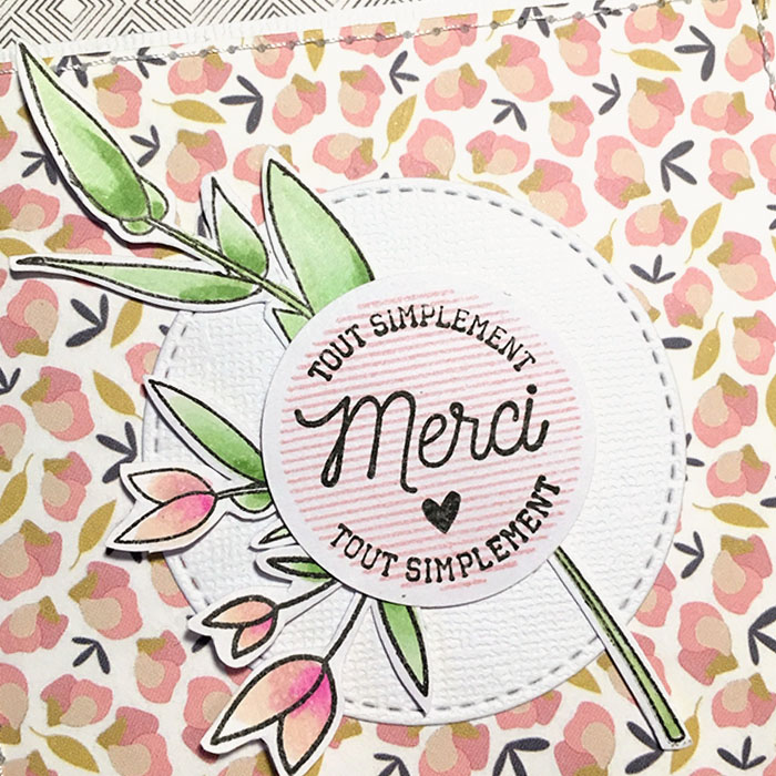 Beatrice Garni Scrap: Tout simplement Merci - Carte