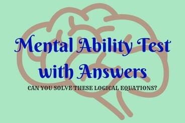 Mental Ability Test with Answers
