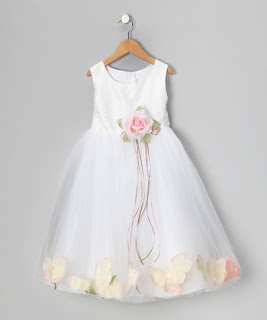 Dress Designs: White baby Frak