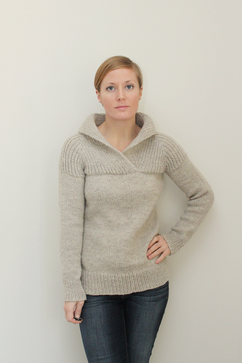 Jane Richmond Blog: OFF THE NEEDLES / Fireside Pullover with Button Closure