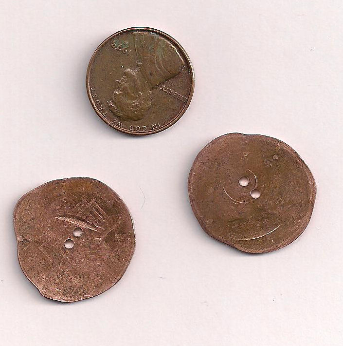 Don't Eat the Paste: Handmade copper buttons