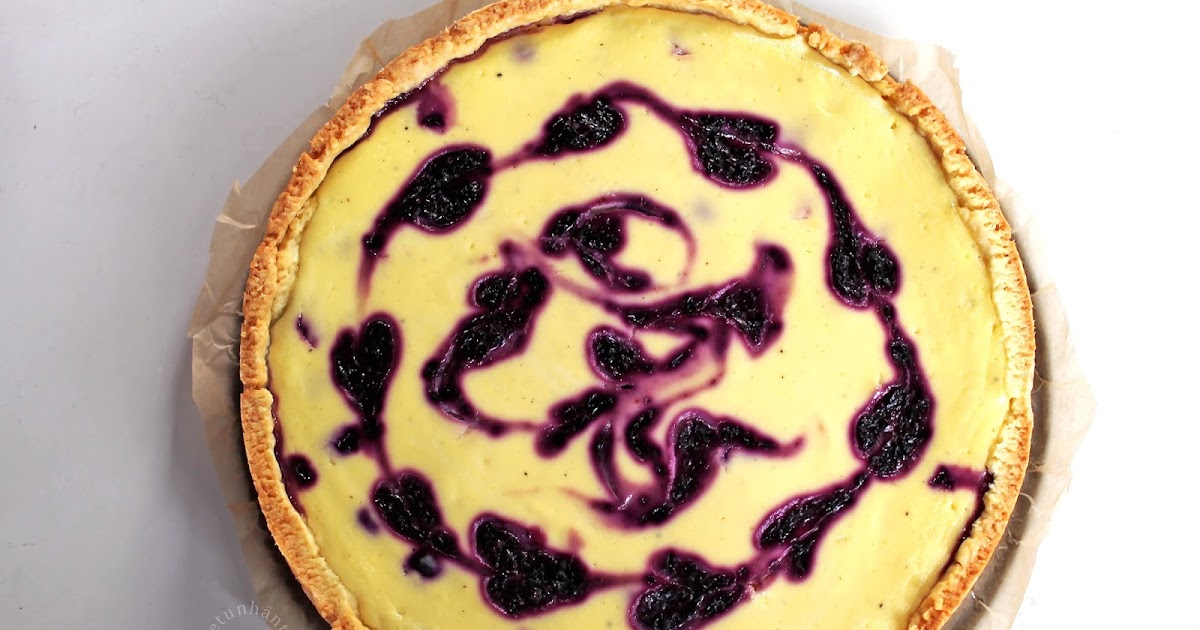 Mustikka-rahkapiirakka - Blueberry Quark Pie