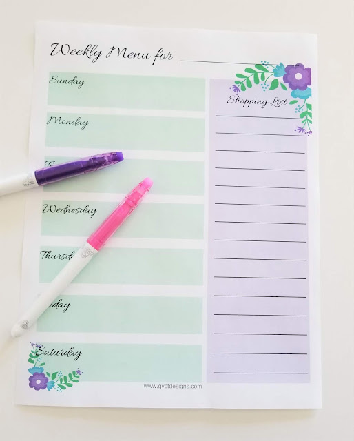 Free Menu Planner Printable | Sew Simple Home