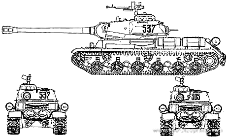 Tank Tempur Berat Js-1 (Heavy Tank) - Not Angka Lengkap