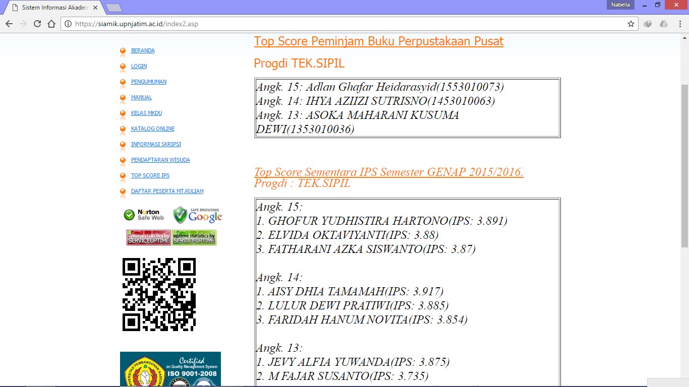 Sistem Informasi Akademik (SIAMIK) UPN “Veteran” Jawa Timur - All About ...