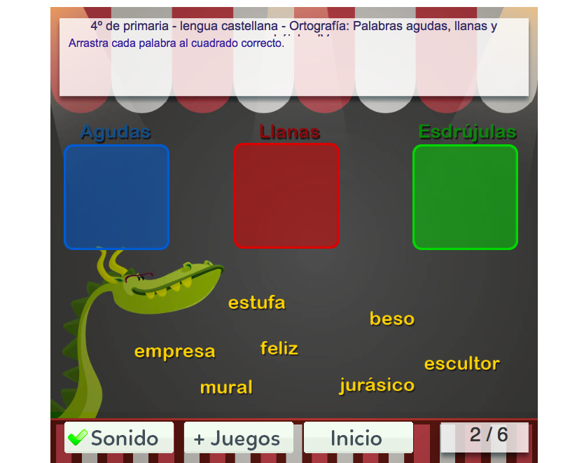 juegos de palabras agudas graves y esdrújulas mundo primaria Gran venta ...