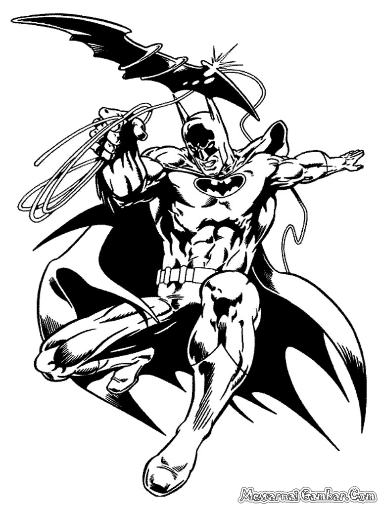 Mewarnai Gambar Batman | Mewarnai Gambar