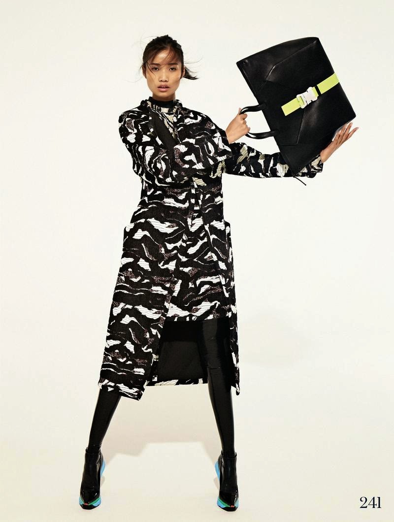 ASIAN MODELS BLOG: EDITORIAL: Leaf Zhang in Elle UK, November 2014