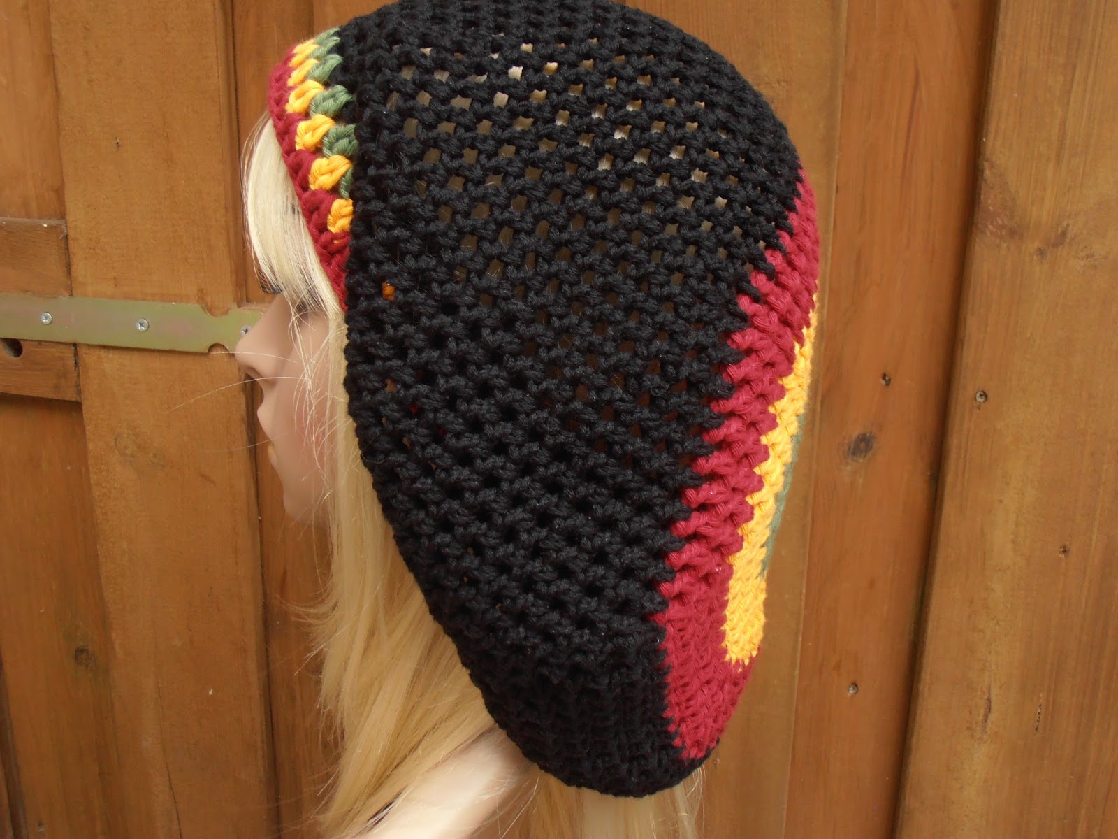 ANNASOER : Weer een Rasta muts gehaakt / Another crocheted Rasta hat!