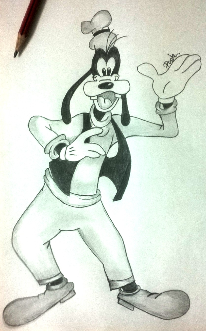 Sketch of Goofy