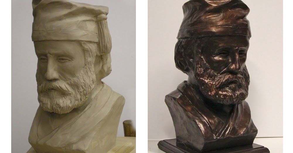 Prop and Sculpture Portfolio: Guiseppi Garibaldi Bust