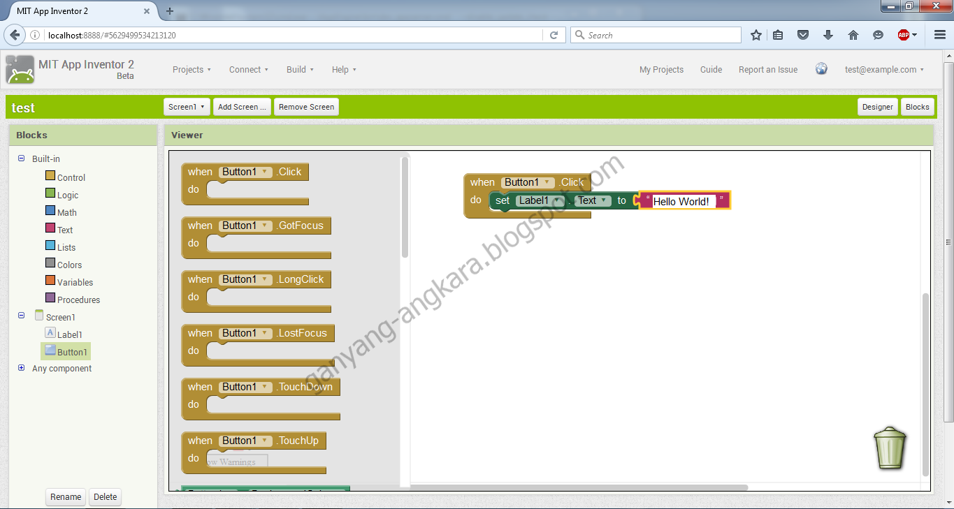 Membuat Aplikasi Android Menggunakan App Inventor 2