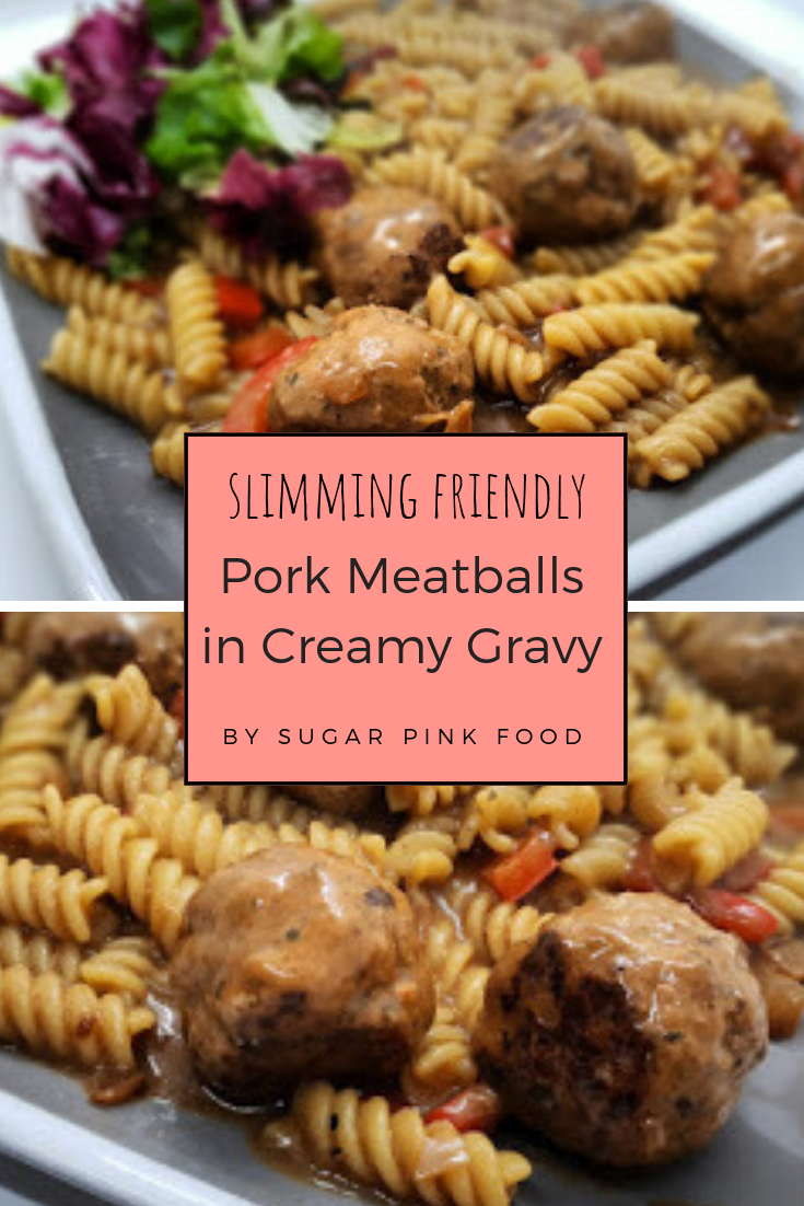 Low Fat Pork Meatballs in Gravy | Healthy Recipe | Sugar Pink Food ...
